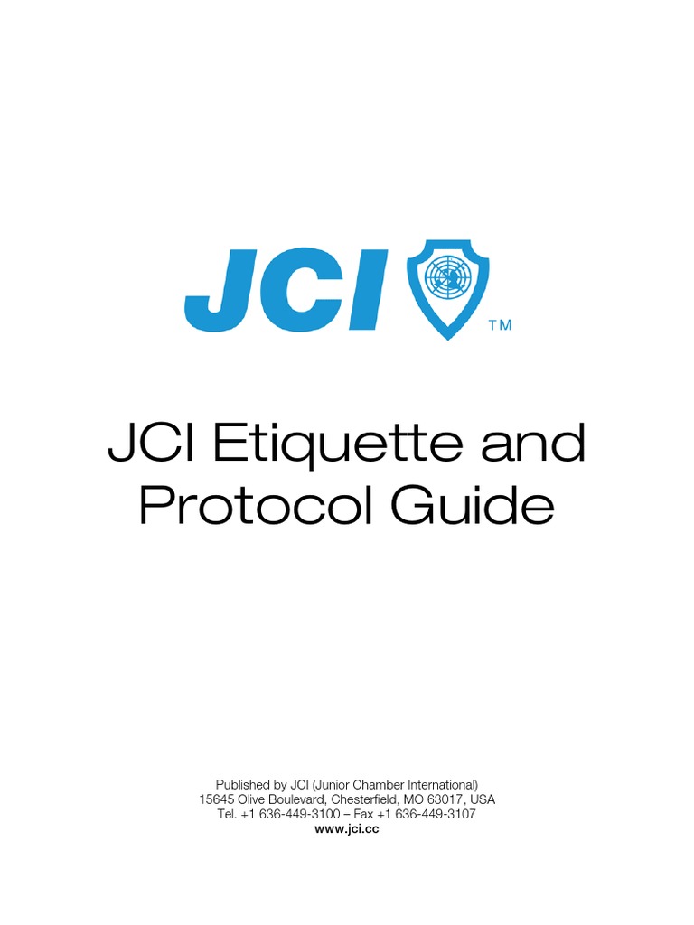 JCI Etiquette and Protocol Guide | Etiquette | Clothing