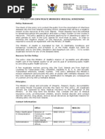 Health Screening Application Form Malta | PDF | Tuberculosis ...