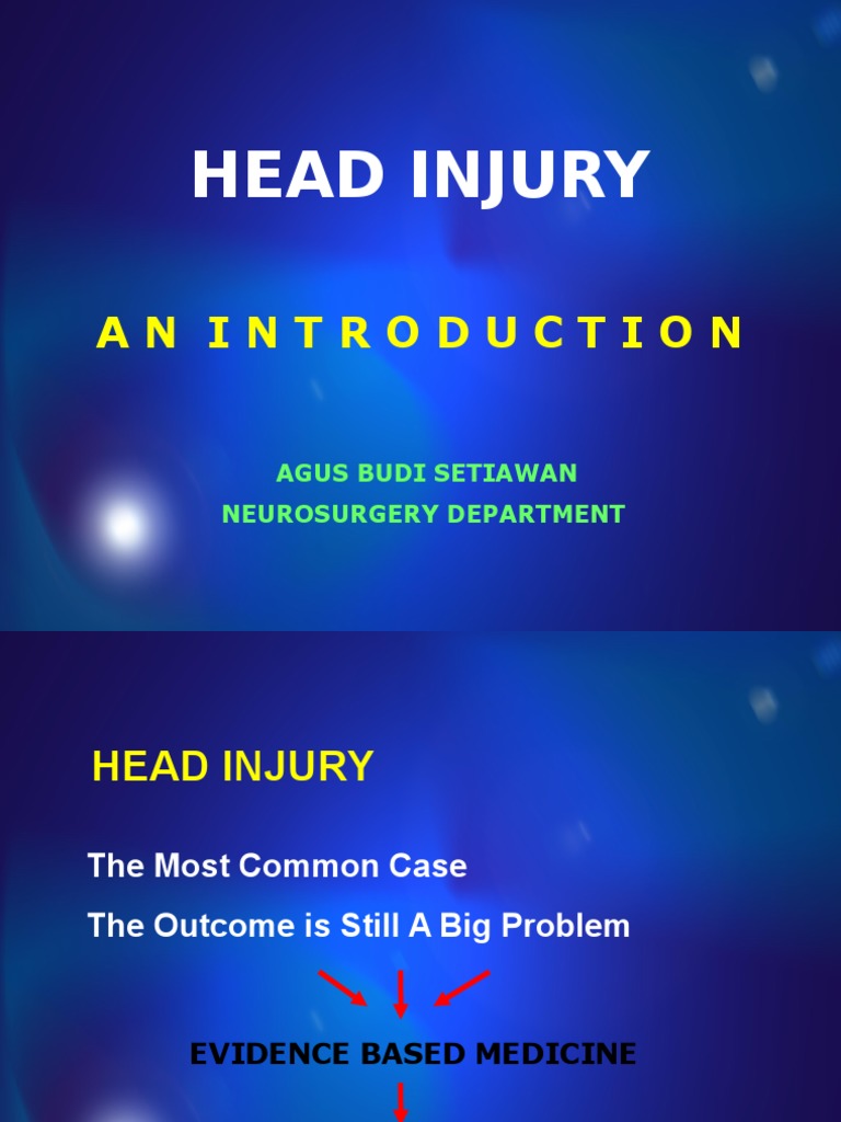 Head Injury: An Introduction | PDF | Traumatic Brain Injury | Medical ...