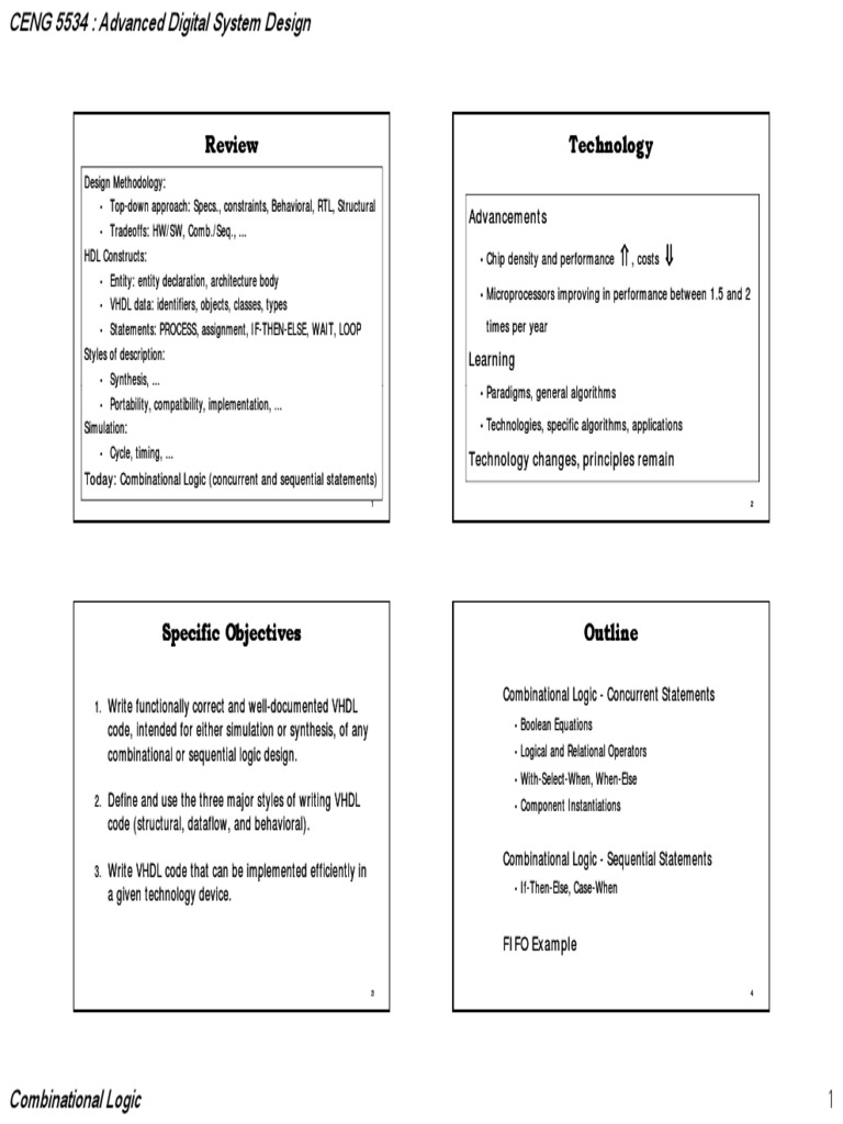 An Overview of Digital System Design Using VHDL Syntax: | PDF | Vhdl ...