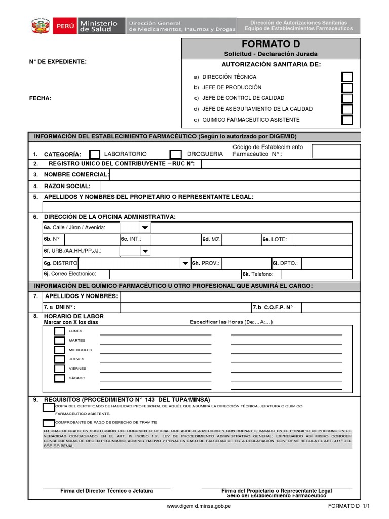 FORMATO - D Formato | PDF