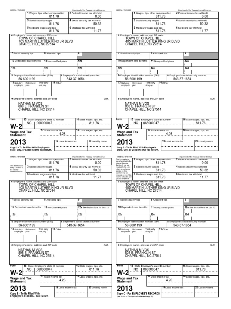 Wage and Tax Statement Wage and Tax Statement | PDF | Social Security ...