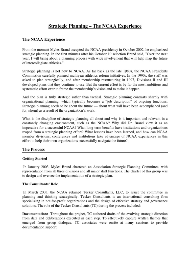 Strategic Planning Best Practices | PDF | Strategic Planning ...