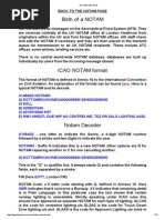Notams Decode | PDF | Instrument Flight Rules | Aviation Safety