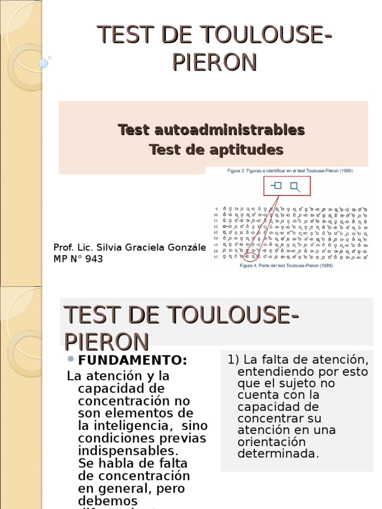 Test de Toulouse- Pieron | Inteligencia | Cognición | Prueba gratuita ...