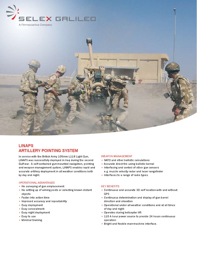 Linaps Artillery Pointing System: Weapon Management | Download Free PDF ...