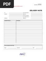 Waybill Template | PDF