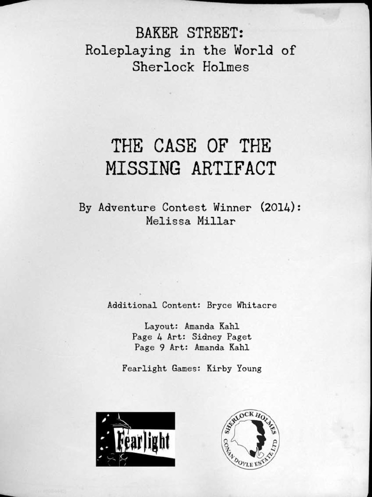 The Case of The Missing Artifact | PDF | Archaeology