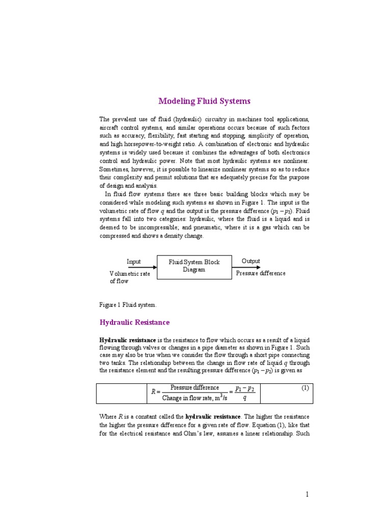 Fluid System Modeling Essentials | PDF | Teaching Methods & Materials