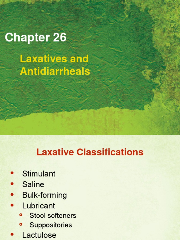 Laxatives & Antidiarrheals Use | PDF | Gastroenterology | Clinical Medicine