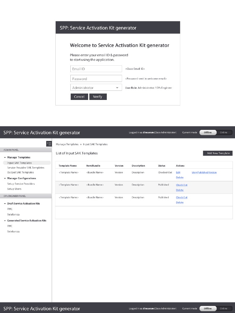 SPP: Service Activation Kit Generator Welcome To Service Activation Kit ...