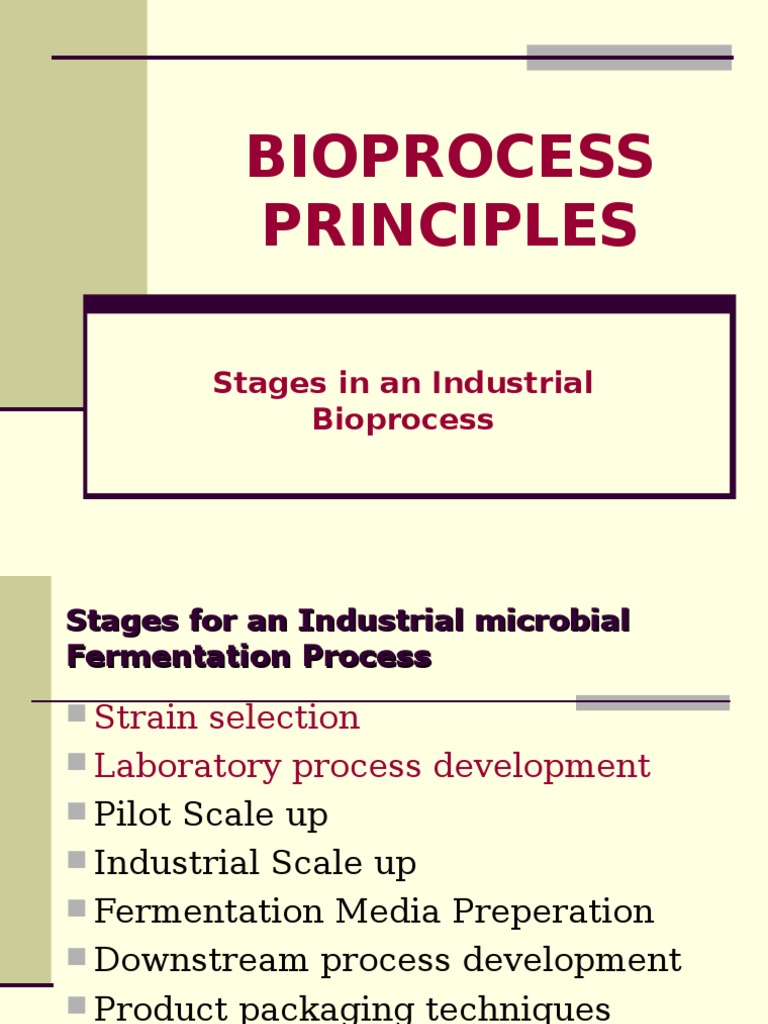 Bprocess Principles-Module | PDF | Life Sciences | Biology