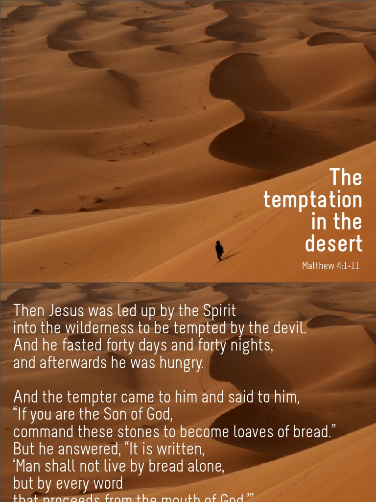 Jesus' Temptation in the Desert | PDF