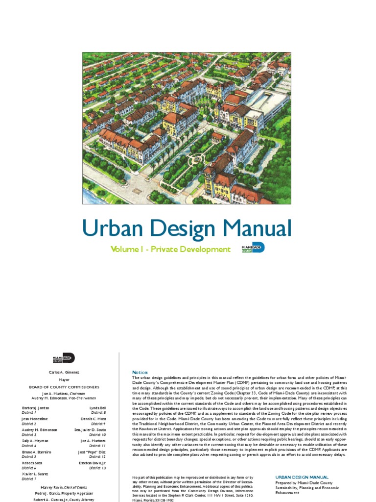 Urban Design Manual | PDF | Built Environment | Street