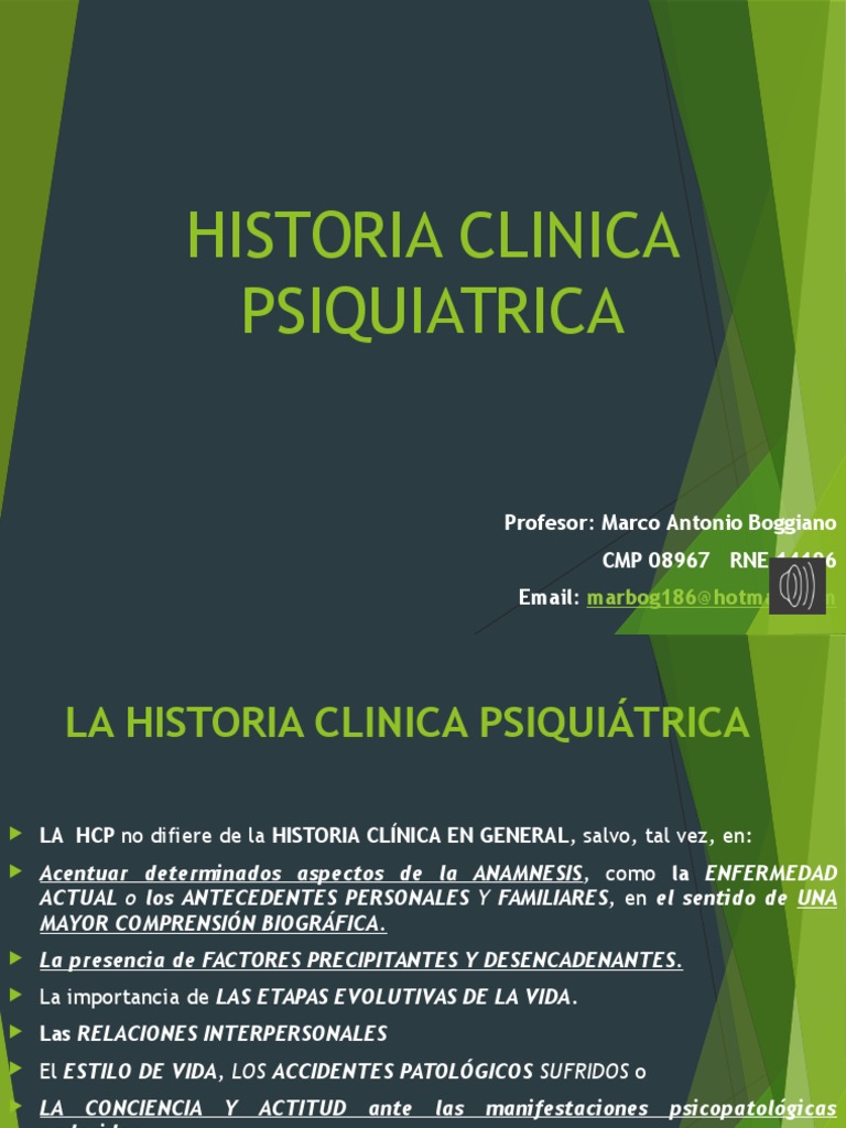 Historia Clinica Psiquiatrica | PDF | Historial médico | Depresión (estado de ánimo)