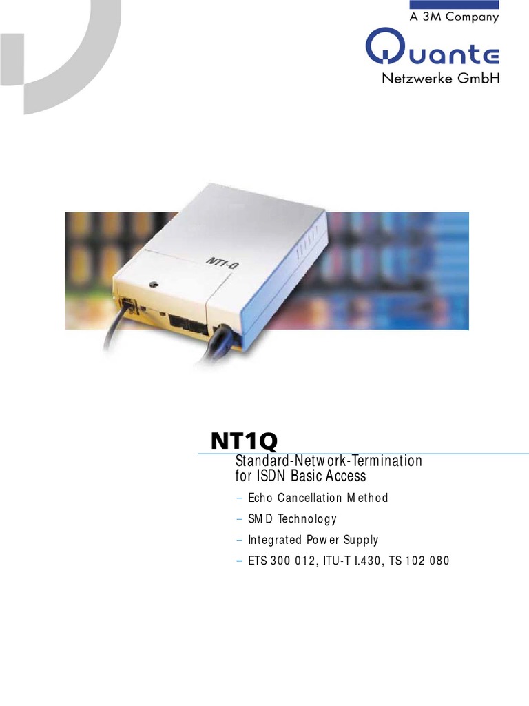 Standard-Network-Termination For ISDN Basic Access | PDF | Power Supply ...