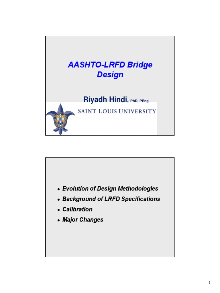 AASHTO LRFD Bridge Design Overview | PDF | Prestressed Concrete ...