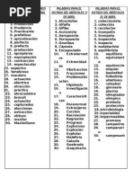 Palabras en español con "sc" | PDF