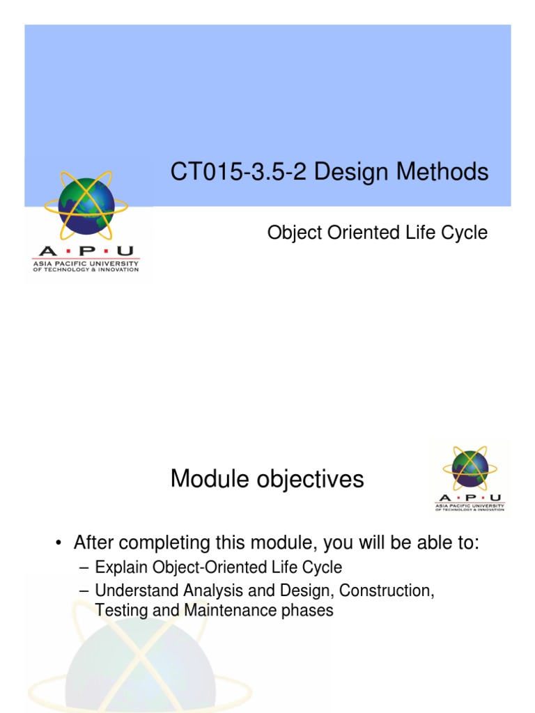 CT015-3.5-2 Design Methods: Object Oriented Life Cycle | Download Free ...