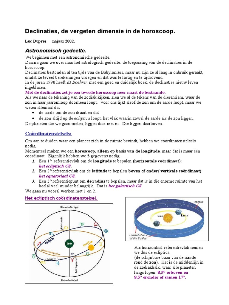 Astrology Declinations | PDF