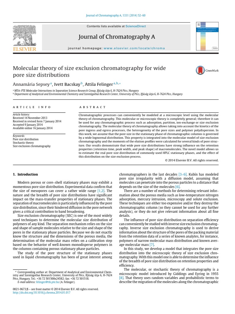 Jurnal kromatografi | Chromatography | Chemistry