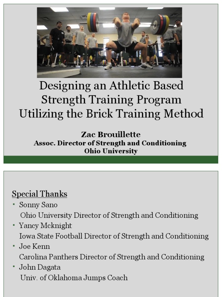 Brick Training Method Powerpoint | PDF | Anatomical Terms Of Motion ...