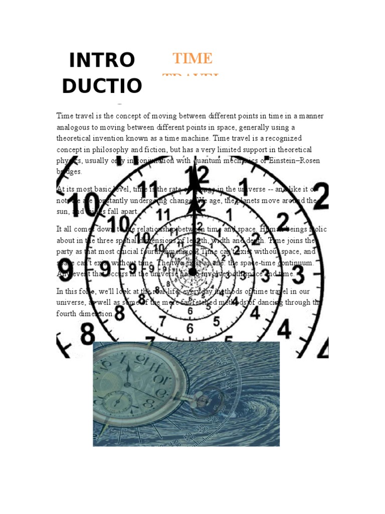 Introduction to Time Travel | Time Travel | Theoretical Physics