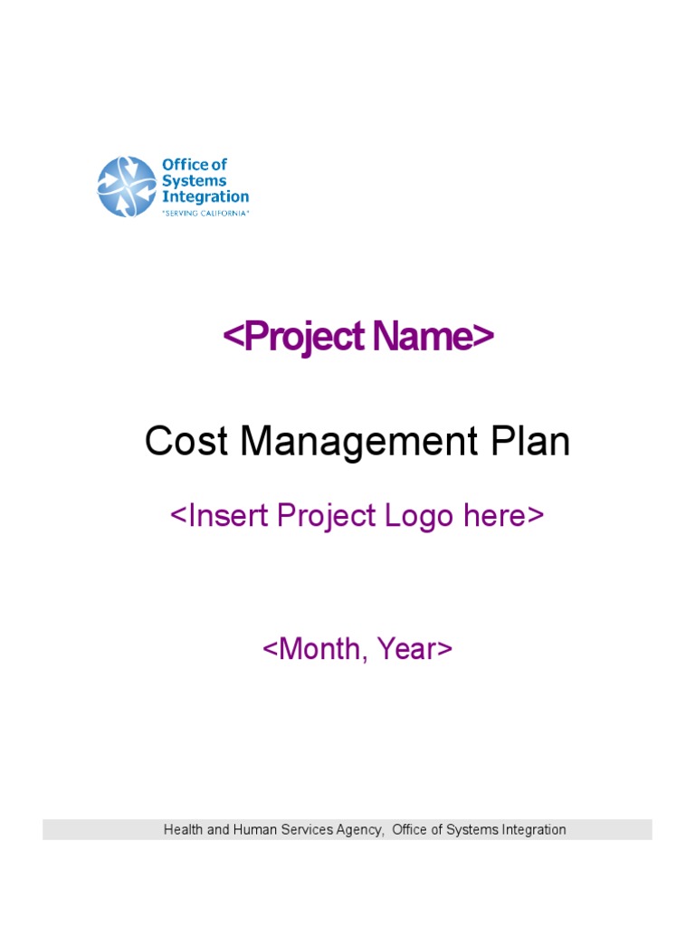 Cost Management Plan Template (4306) | PDF | Baseline (Budgeting ...