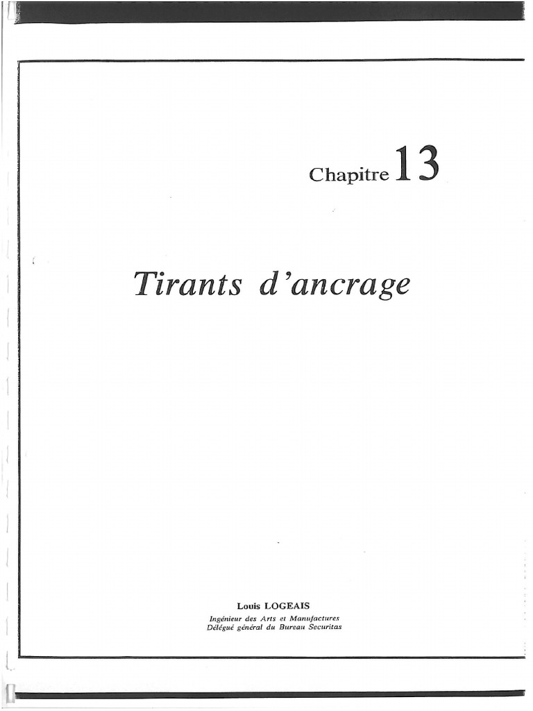 Filiat Chapitre 13 - Tirant D'ancrage | PDF