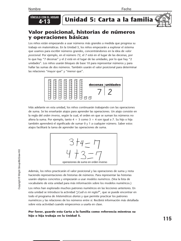 Unit 5 Spanish | PDF | Decimal | Enseñanza de matemática