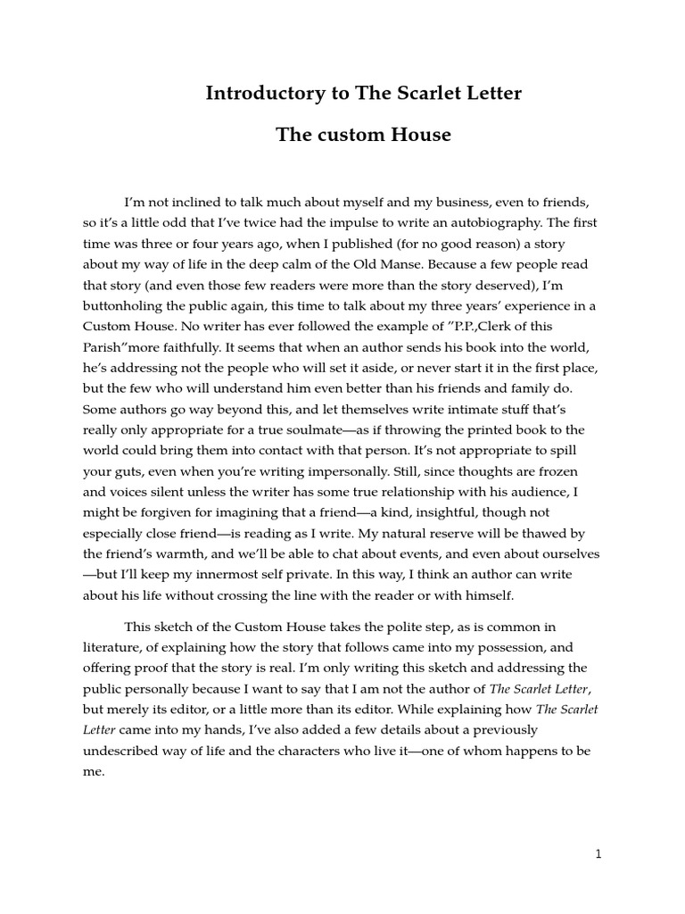 The Scarlet Letter | PDF | The Scarlet Letter | Imagination