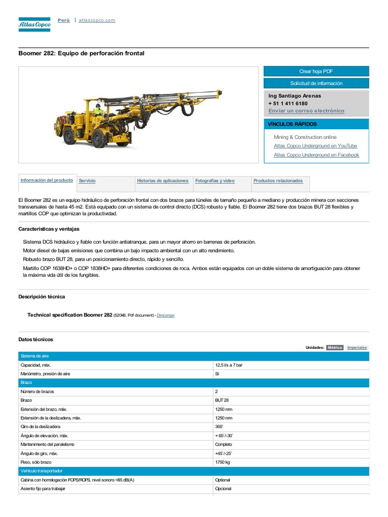 Boomer 282 | PDF | Eje | Ingeniería mecánica