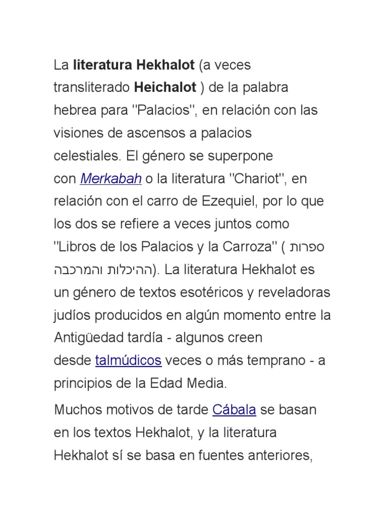 Hekhalot | PDF | Kábala | Talmud