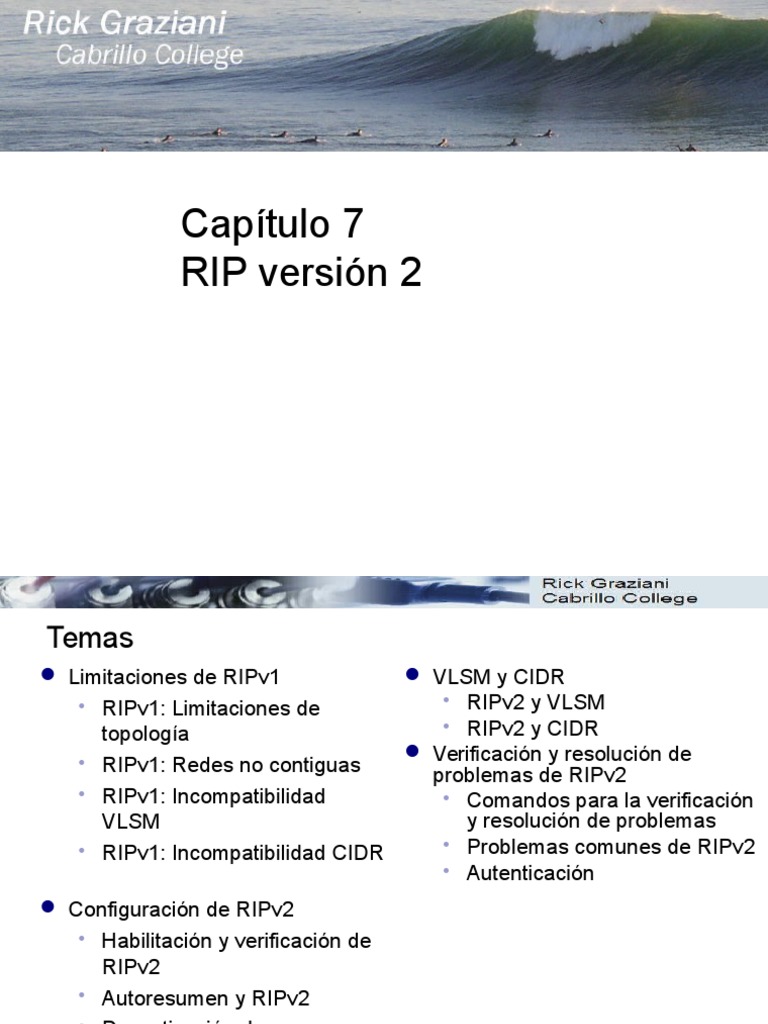 Cap 7 - RIPv2 | PDF | Enrutador (Computación) | Dirección IP