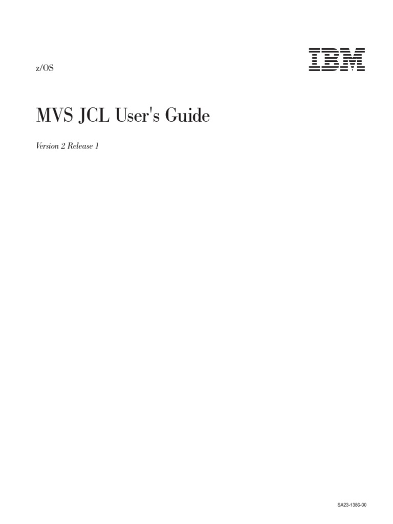 Manual de JCL PDF | PDF | Proprietary Software | Computer Engineering