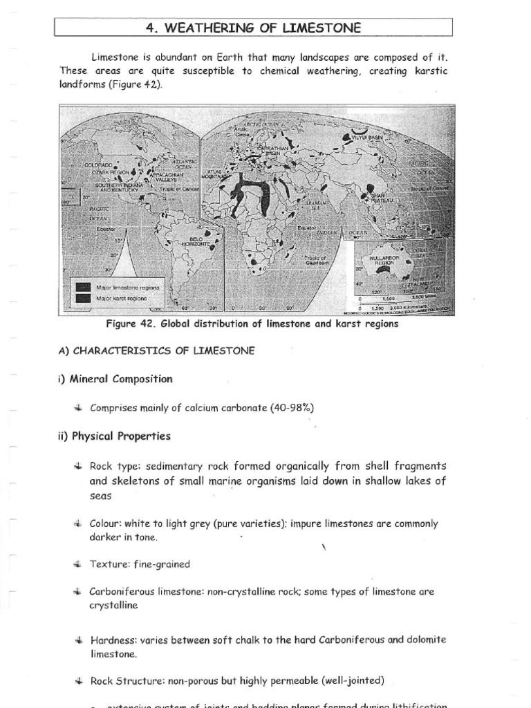 Limestone Weathering | PDF | Sinkhole | Natural Materials