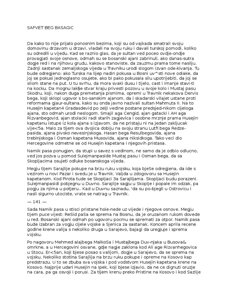 Safvet Beg Basagic | PDF