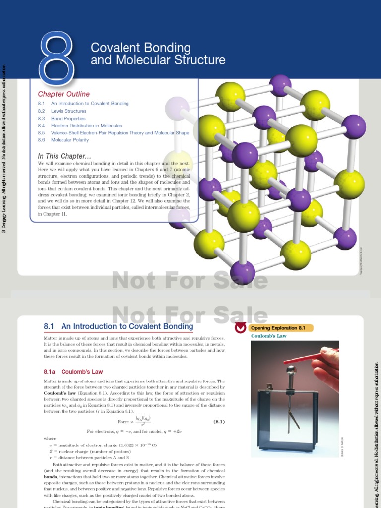Chemistry Owl Book Chapter 8 | PDF | Chemical Bond | Chemical Polarity