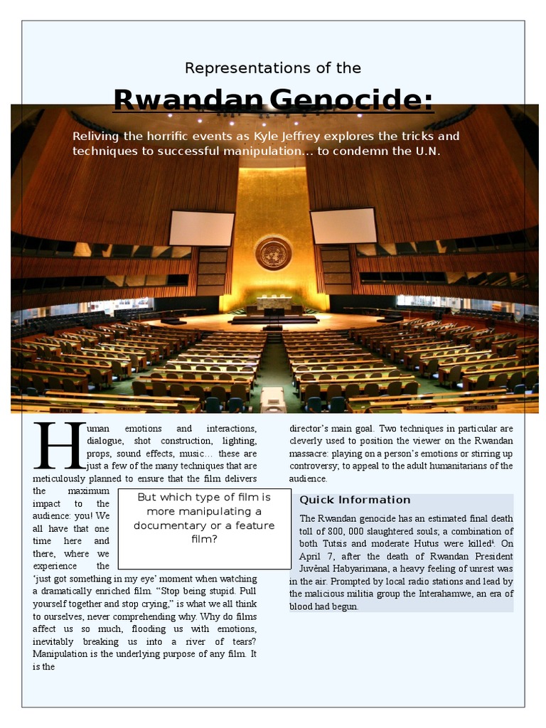 Rwandan Genocide:: Representations of The | PDF | Rwandan Genocide | Rwanda
