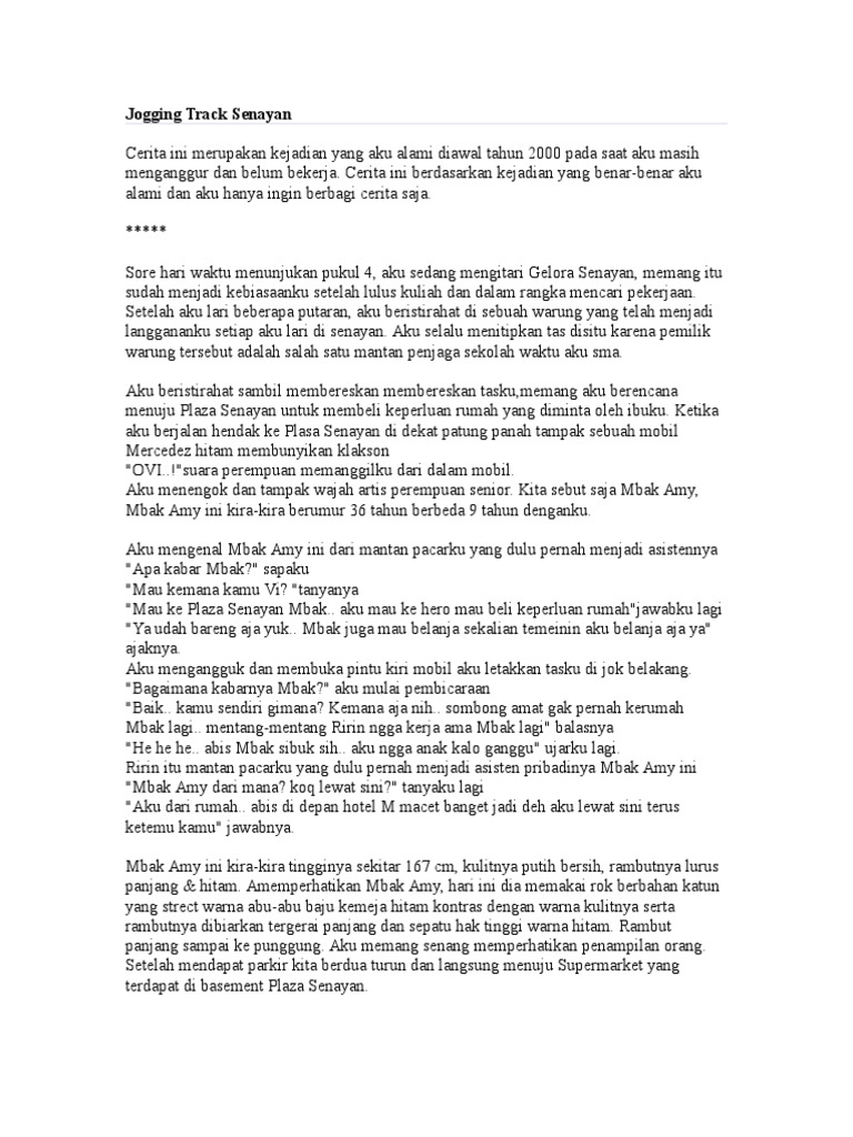 Jogging Track Senayan | PDF