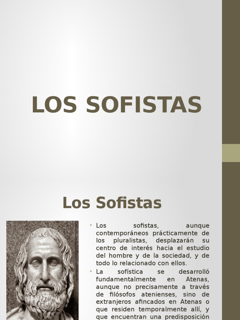 Los Sofistas | PDF | Relativismo | Verdad