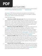 CBC Report Format | PDF