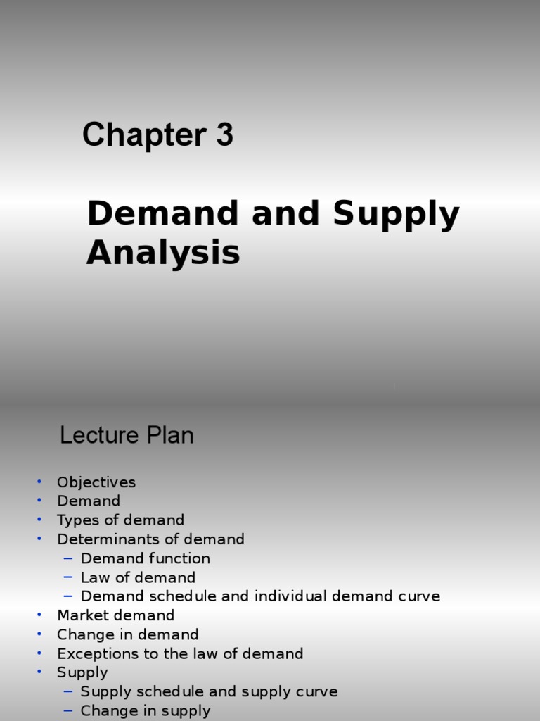 3 Demand and Supply Analysis | Supply And Demand | Supply (Economics)
