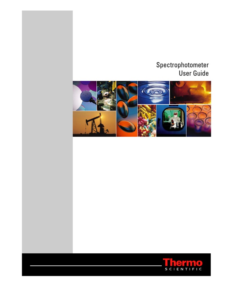 Thermo Spectronic Helios Series | PDF | Spectrophotometry | Absorbance