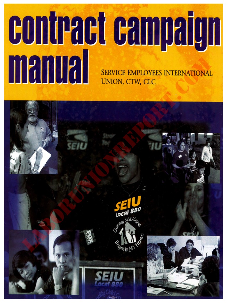 SEIU Contract Campaign Manual | PDF | International And Regional Union ...