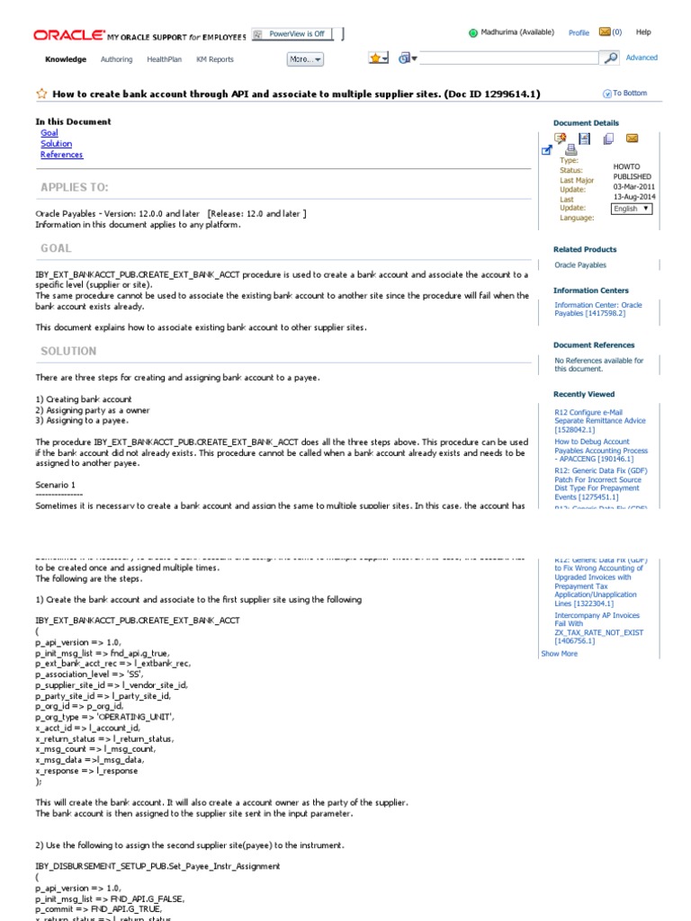 How To Create Bank Account Through API and Associate To Multiple ...