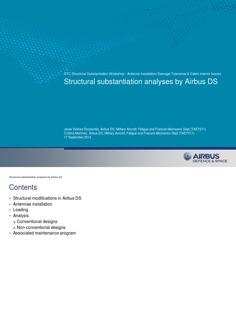 STC Structural Substantiation Workshop - Antenna Installation Analyses ...