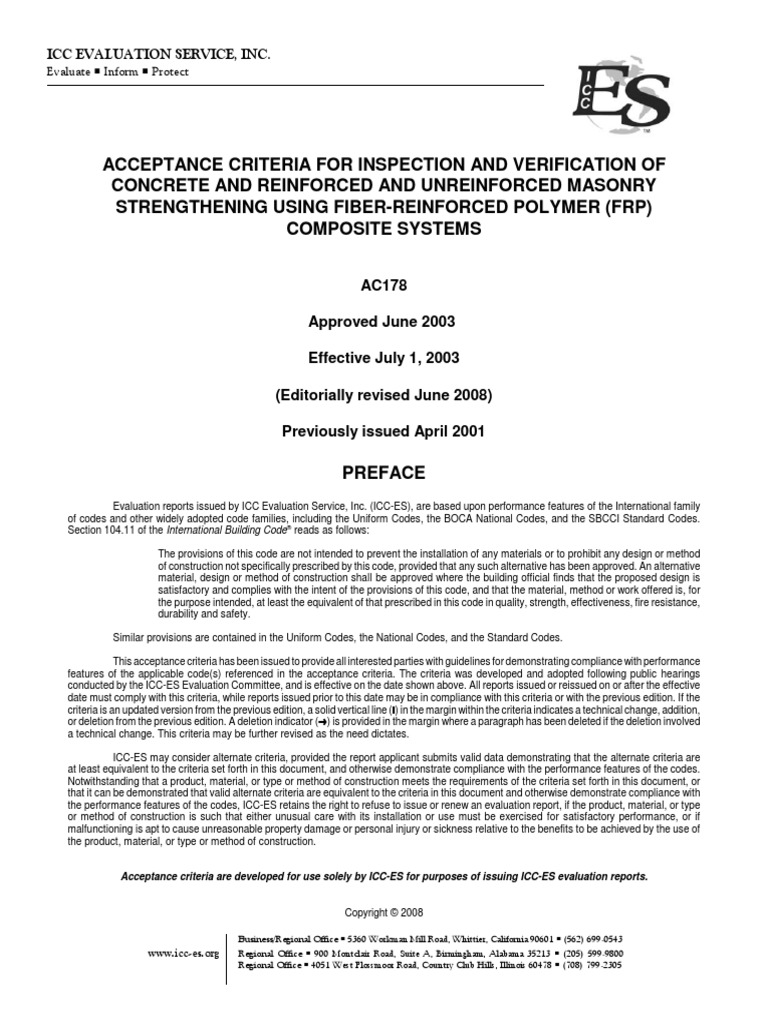 ICC Report For Inspection of FRP Systems | PDF | Composite Material ...