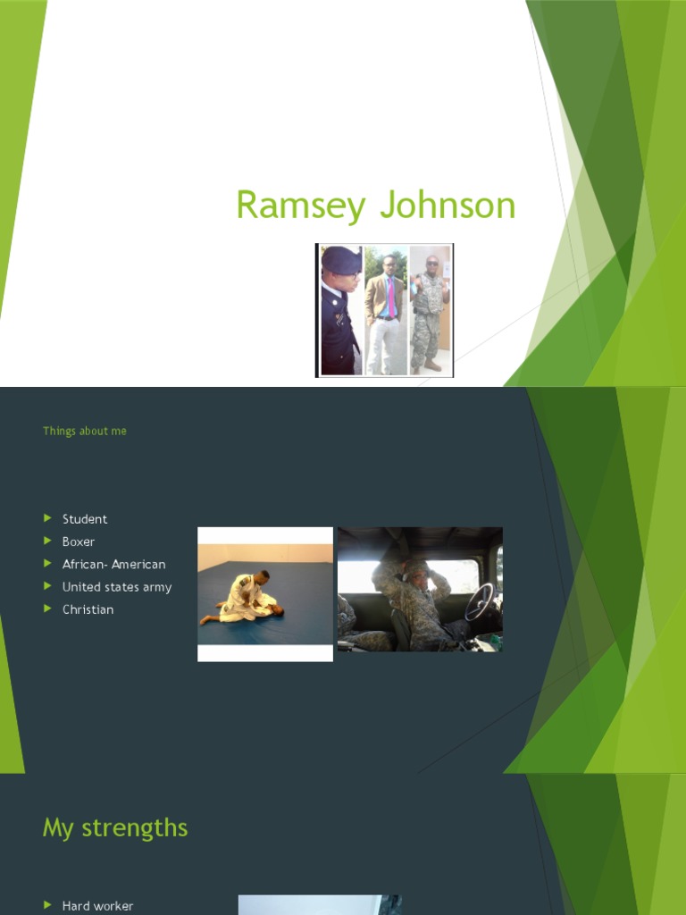 Ramsey Johnson: Ambitious Student & Boxer | PDF