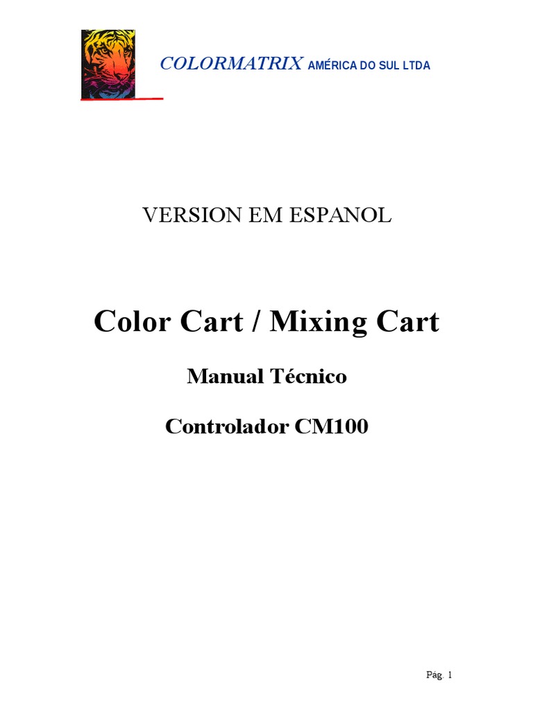 Manual Técnico del Color Cart en Español | PDF | Bomba | voltaje